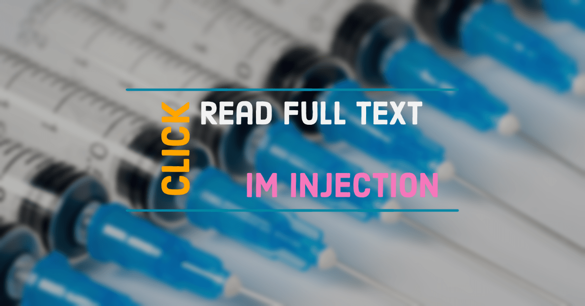 Deltoid Landmark And Needle Length For Safe IM Injection - Full Text